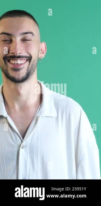 Young Man happy laughing, male model smiling happily, smiling male ...