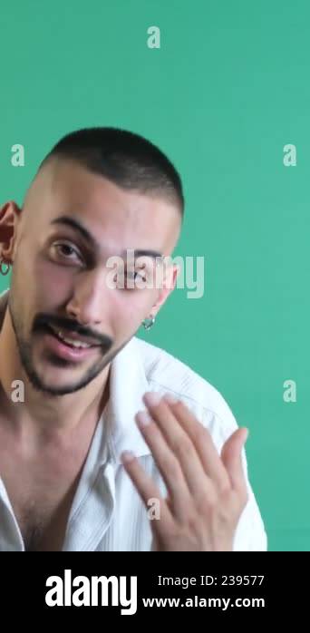 Gestures of come with me, male model image from invitation with hands ...