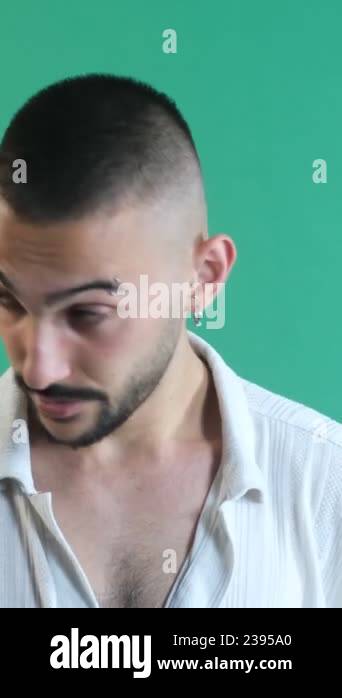 Facial expressions of bored while waiting, male model face bored of ...