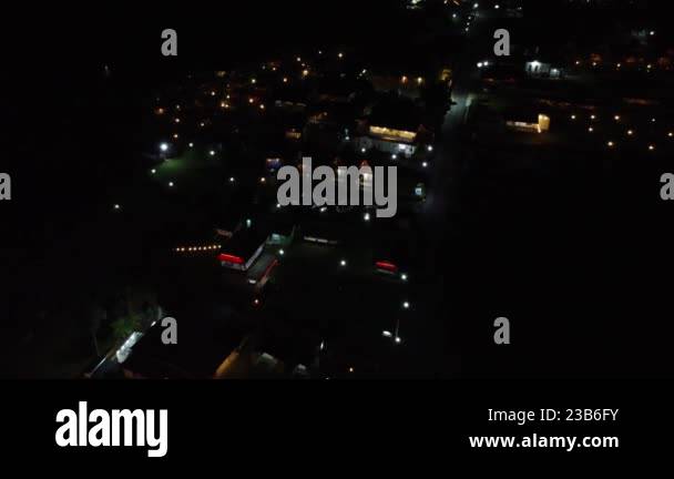 The drone view of Baturaden cityscape in Banyumas Regency, Central Java, Indonesia. It was taken ...