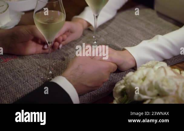 A beautifully tender moment of heartfelt connection between two hands ...