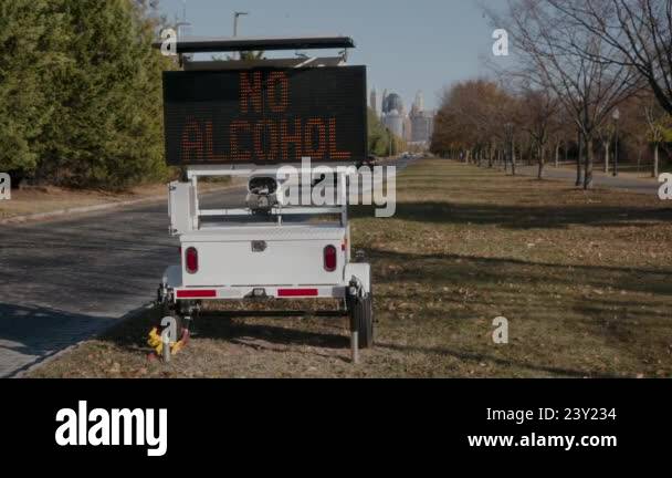 A sign clearly alerting visitors to prohibited activities and ...