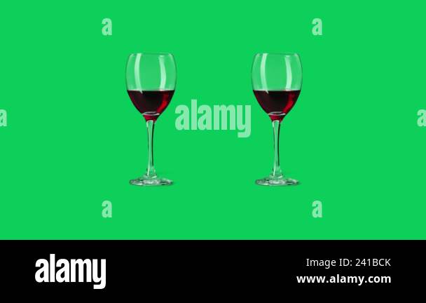 drink in glass, animation, green screen background Stock Video Footage ...