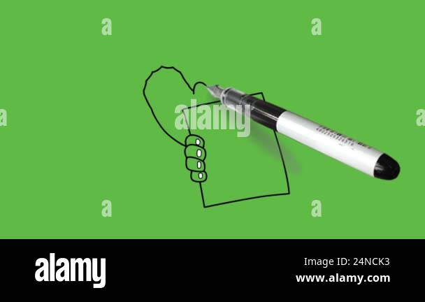 draw close view of smile face of young man show rectangle shape form ...