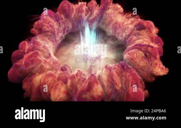 3d rendering of fire explosion simulation with alpha channel ...
