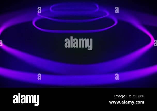 Neon circle. Purple eraser on black background. Abstract glowing ...
