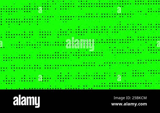 green screen (chroma key) 4k stop motion halftone dotted texture loop ...