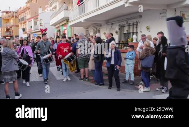 La Cala de Mijas, Malaga, Spain 4th January 2025: Footage of crowds of ...