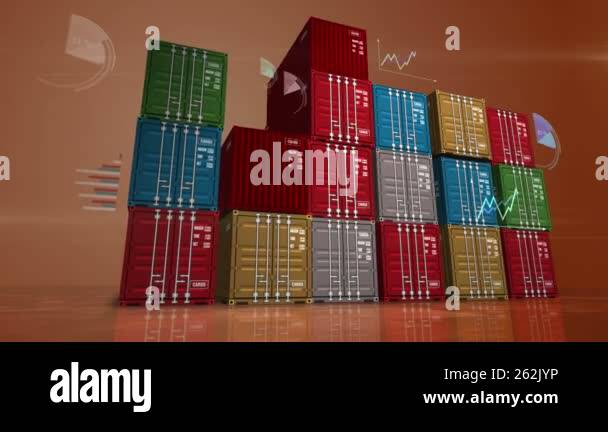 Cargo transport import export containers cargo with business import ...