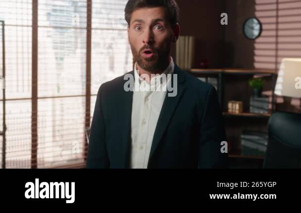 Caucasian middle-aged business man adult businessman guy male employer ...