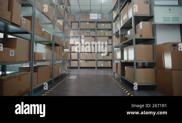 Sorting Facility, Storage of Online Store with E-Commerce Orders, Goods ...