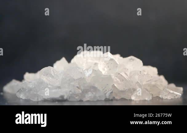 Sea salt crystals close up Stock Video Footage - Alamy