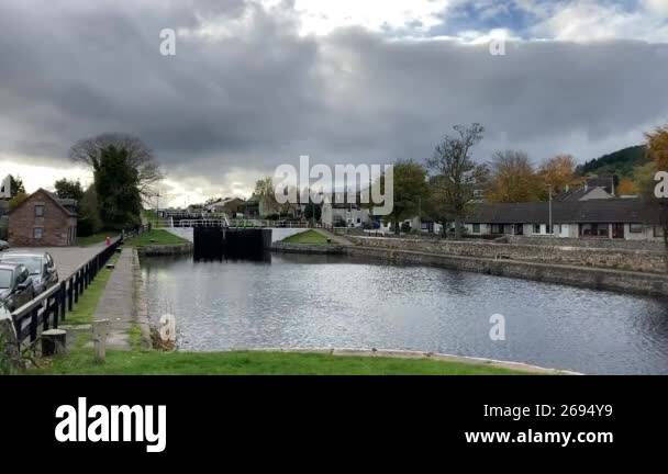 Caledonian Canal Muirtown Canal Locks at Merkinch near Inverness ...
