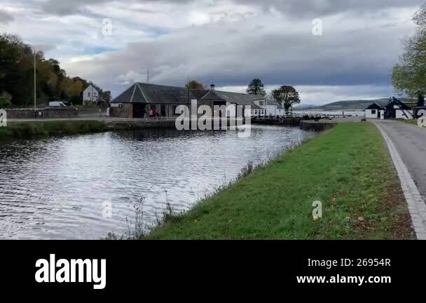 Caledonian Canal Sea Loch at Merkinch near Inverness, Scotland. Beauty ...