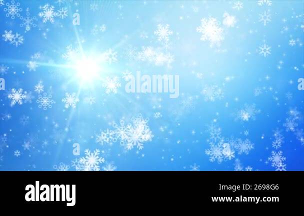 Snow animation video overlay template. Beautiful falling snow, the ...