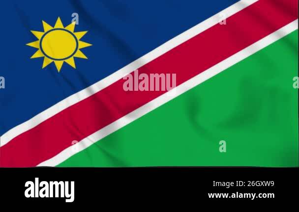 Namibia Waving Flag, Namibia Flag, Flag of Namibia Waving Animation ...