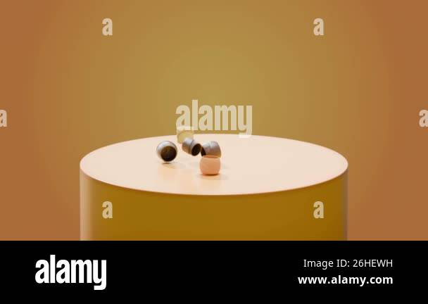 3D abstract geometric shapes animation Stock Video Footage - Alamy