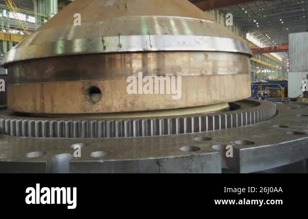A close-up view of industrial machinery highlighting precision ...