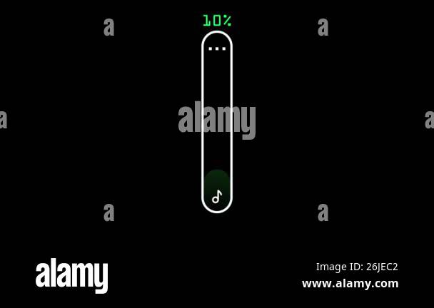 Volume Up Down Slider Bar Animation Mobile Volume Animation In 4k Sound Volume Level Control