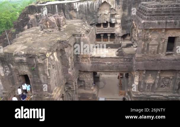Kailasa Temple, Ellora caves, It is one of the largest rock-cut cave ...