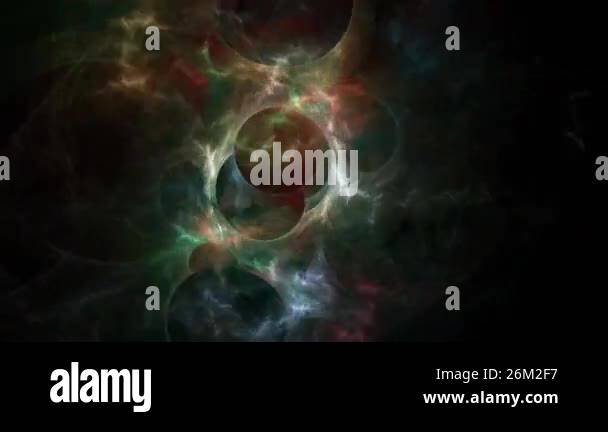 Abstract colorful structure with cavities. Unusual fractal texture ...