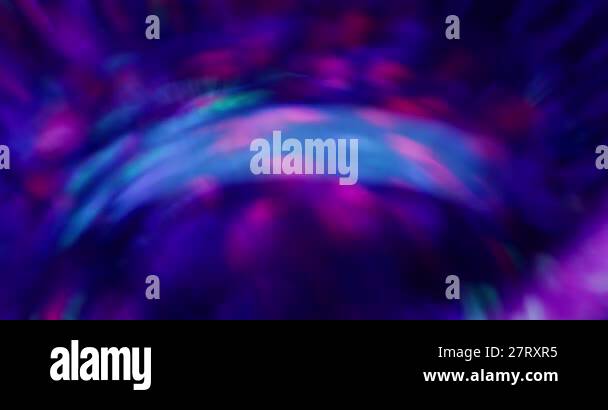 Bokeh dispersion lens. Round refraction light. Central clear curvature ...