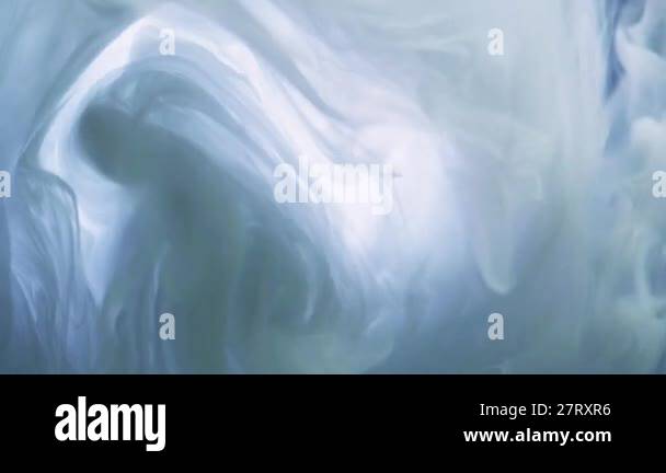 Haze wave. Smoke swirl. Defocused blue white color glowing mist ...