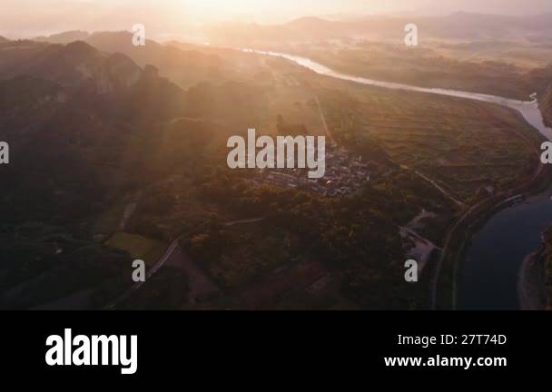 Aerial view of Longhu Mountain in Jiangxi Stock Video Footage - Alamy