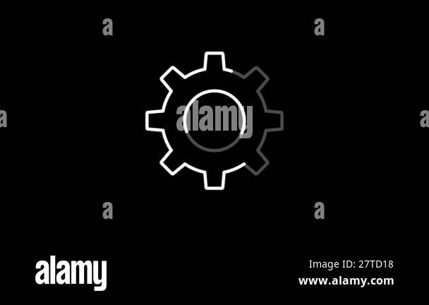 loading gear icon waiting for repair loading maintenance animated gear ...