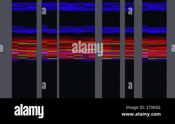 Colorful lines shift and change, creating a dynamic transition effect ...