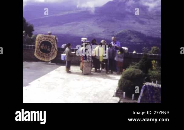 Denpasar, bali june 1985: local balinese people selling traditional ...