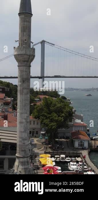 Aerial view of Beylerbeyi Islamic Muslim Hamidi Evvel Mosque in ...