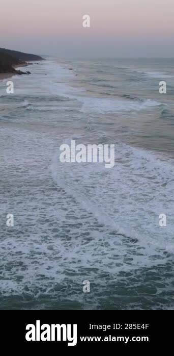 Vitality of blue energy and clear ocean water, powerful stormy sea ...