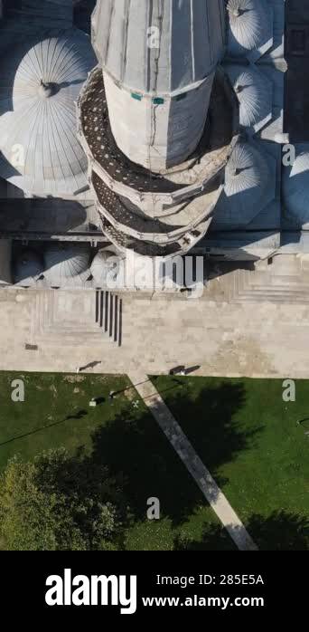 Suleymaniye Cami Mosque the ancient symbols in Istanbul, aerial shot ...
