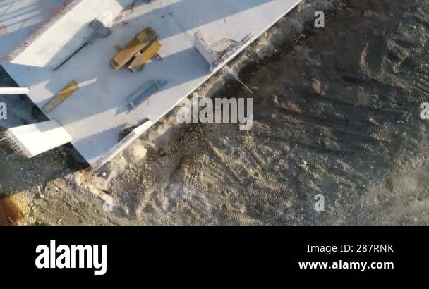 The process of building a modern hospital, footage of a hospital under ...