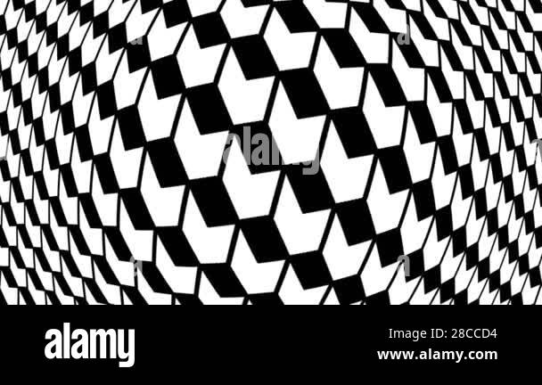 Animated of abstract black and white cube pattern background. High ...