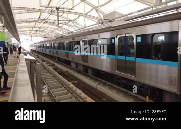 MRT Train Station at Jakarta, Indonesia Stock Video Footage - Alamy