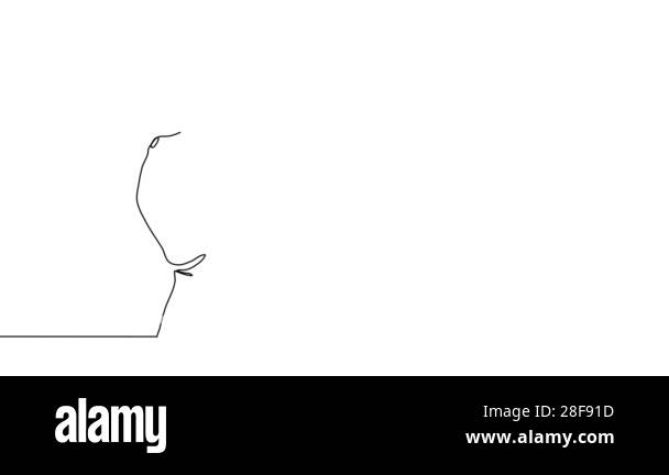 Attention hand gesture. Arm pointing direction with forefinger animated ...