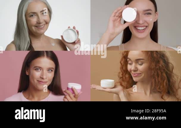 Four women from different backgrounds showcase their skin care routines ...