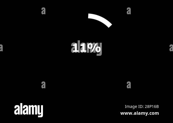 Circle Loading progress bar animation 0 to 100% in white color, round ... Circle Loading progress bar animation 0 to 100% in white color, round ...