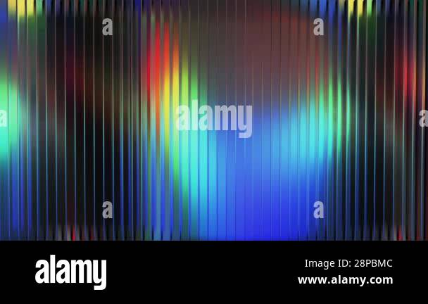 Vibrant abstract artwork featuring vertical stripes with a rainbow ...
