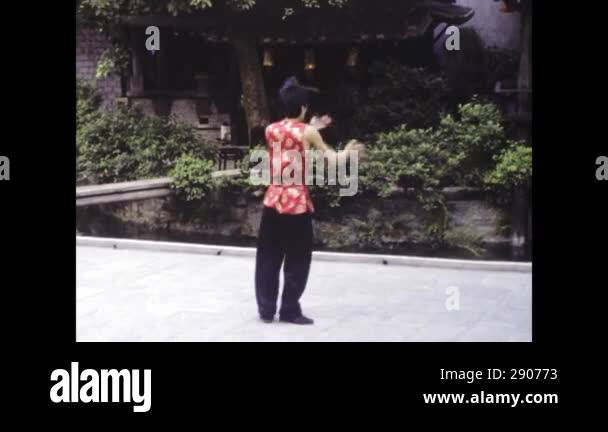 Hong kong, june 1985: scenes of a vibrant chinese opera performance ...