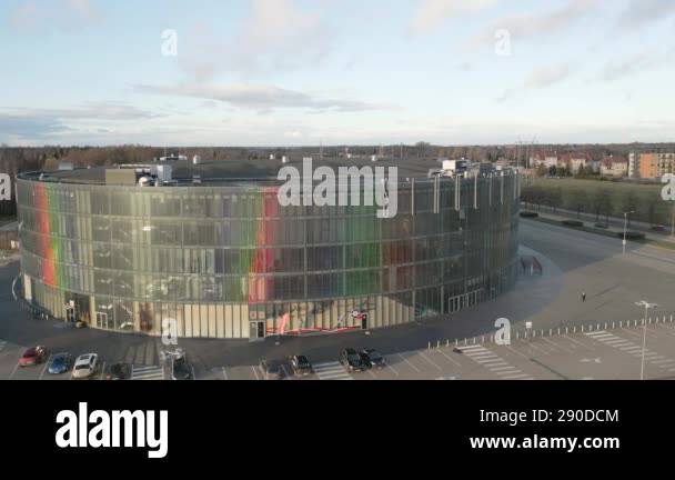 Siauliai, Lithuania - 12th november, 2024: aerial static view Siauliai ...