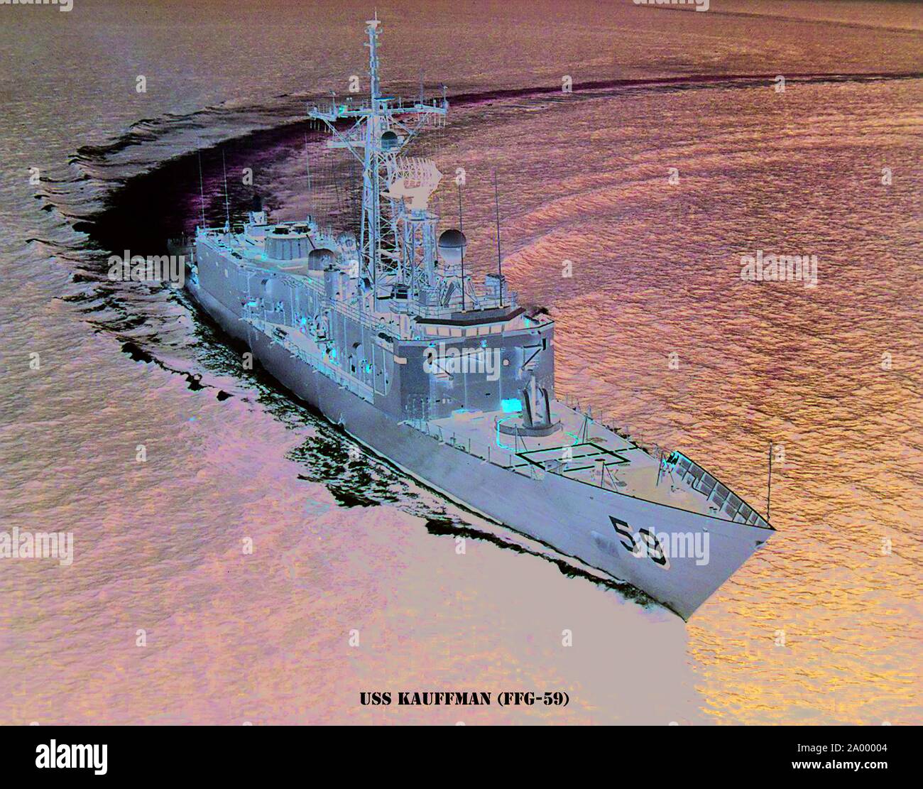 Guided missile frigate uss kauffman ffg 59 hi-res stock photography and ...