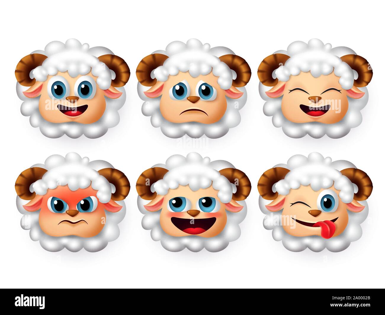 Angry cartoon sheep hi-res stock photography and images - Alamy