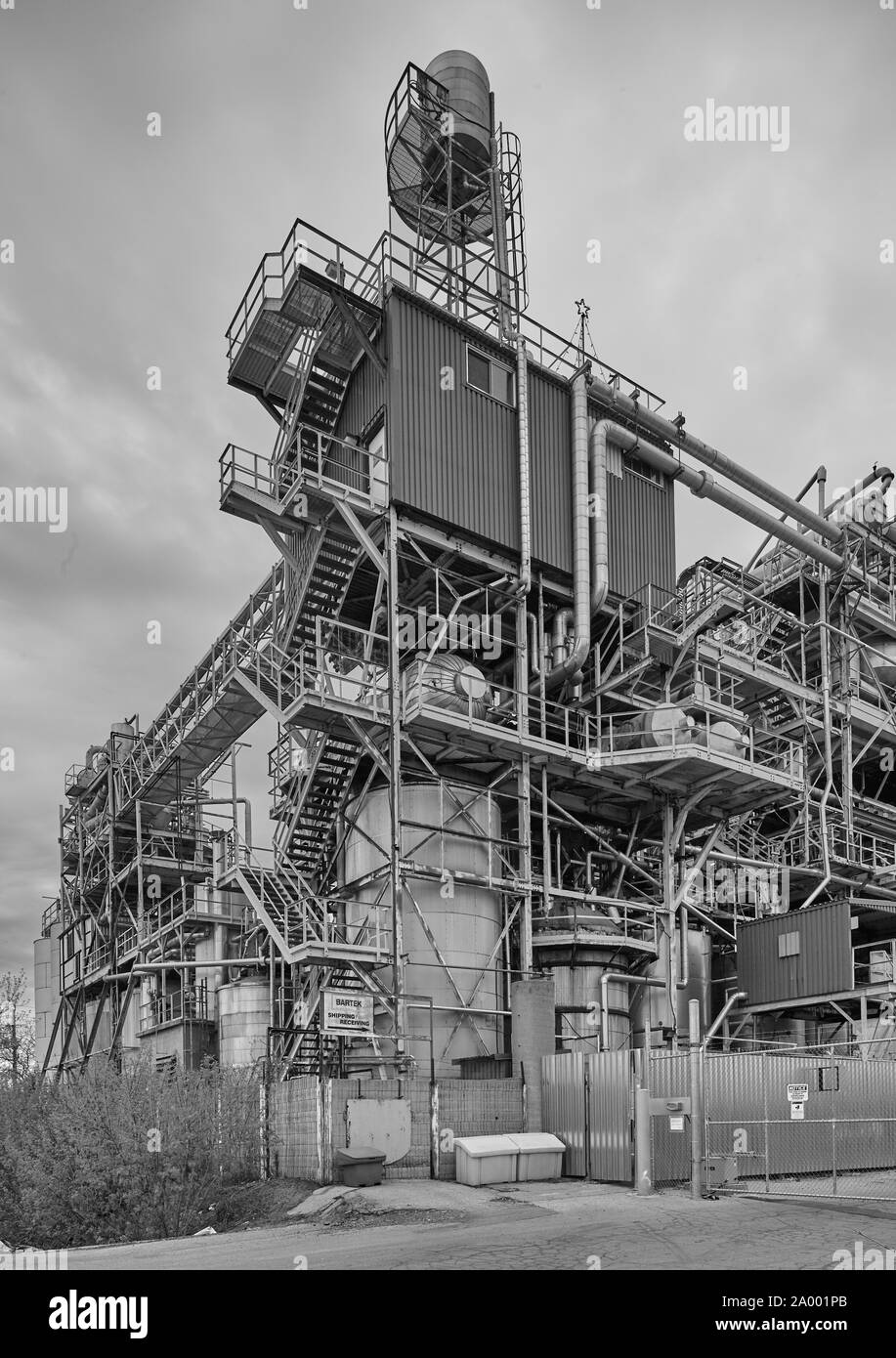Chemical process plant Black and White Stock Photos & Images - Alamy