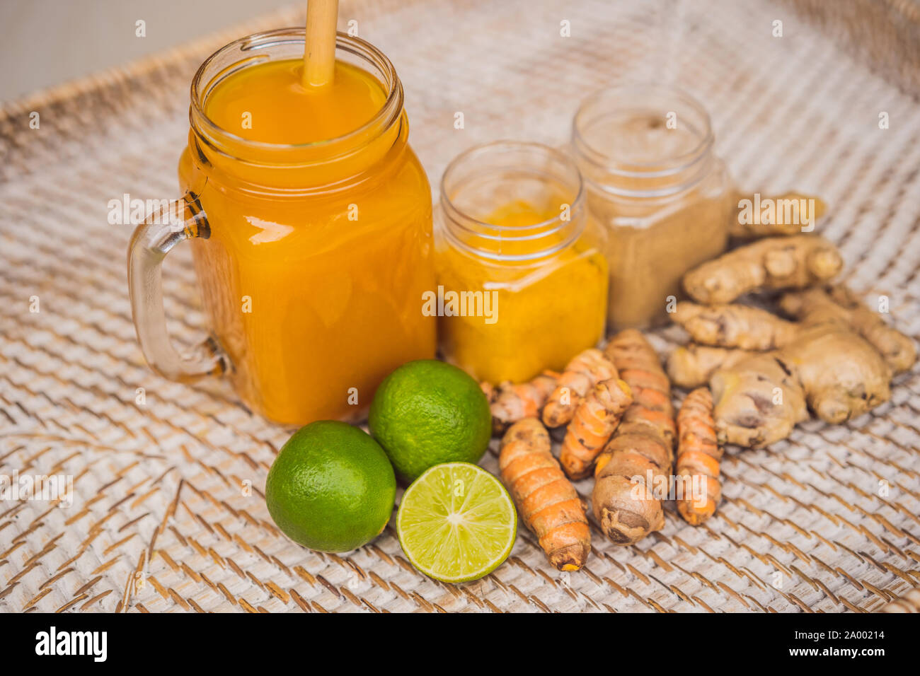 Drink Jamu. Indonesian traditional drink in bali Stock Photo - Alamy