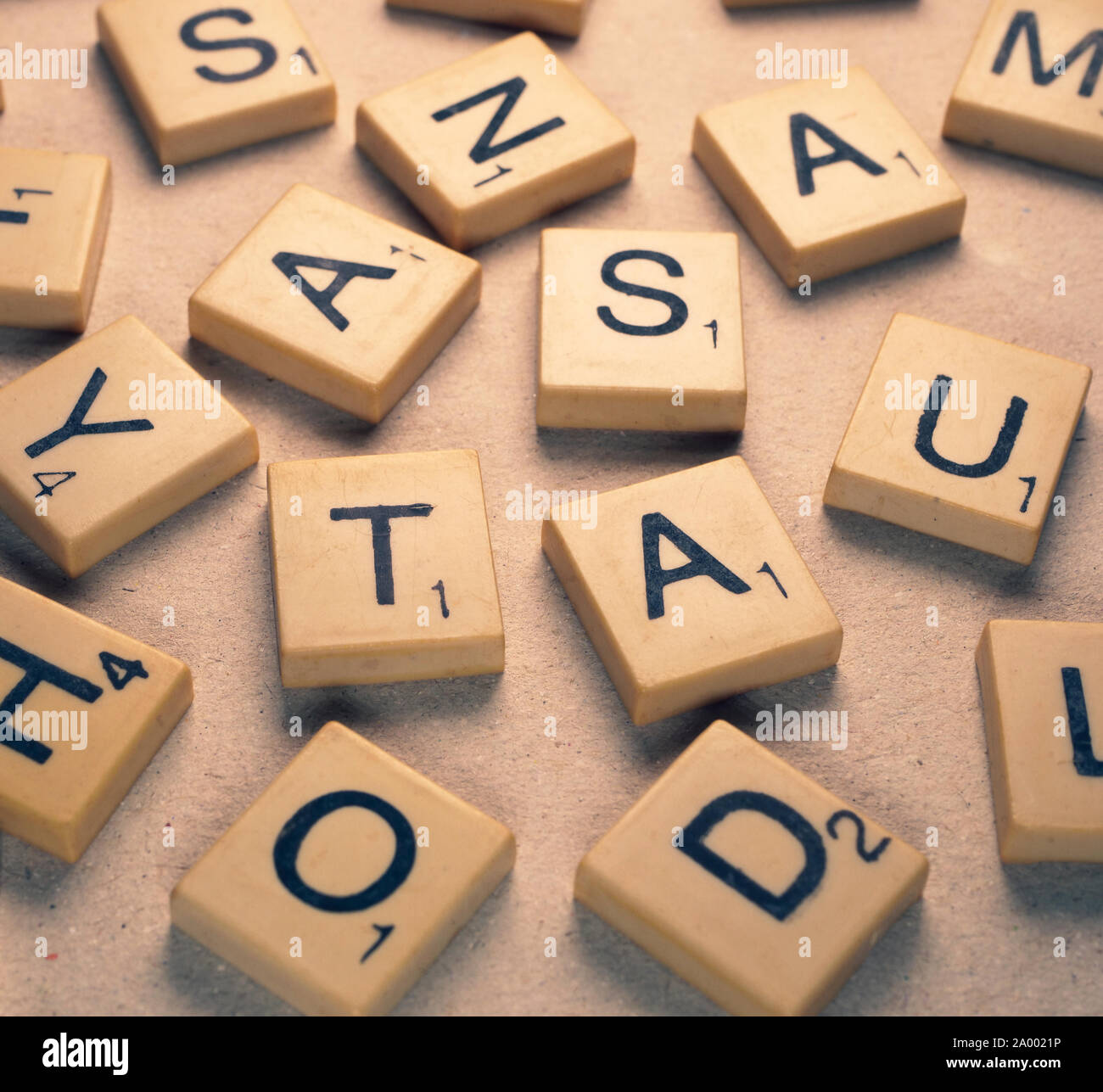 Close up of random scrabble alphabet letters Stock Photo - Alamy