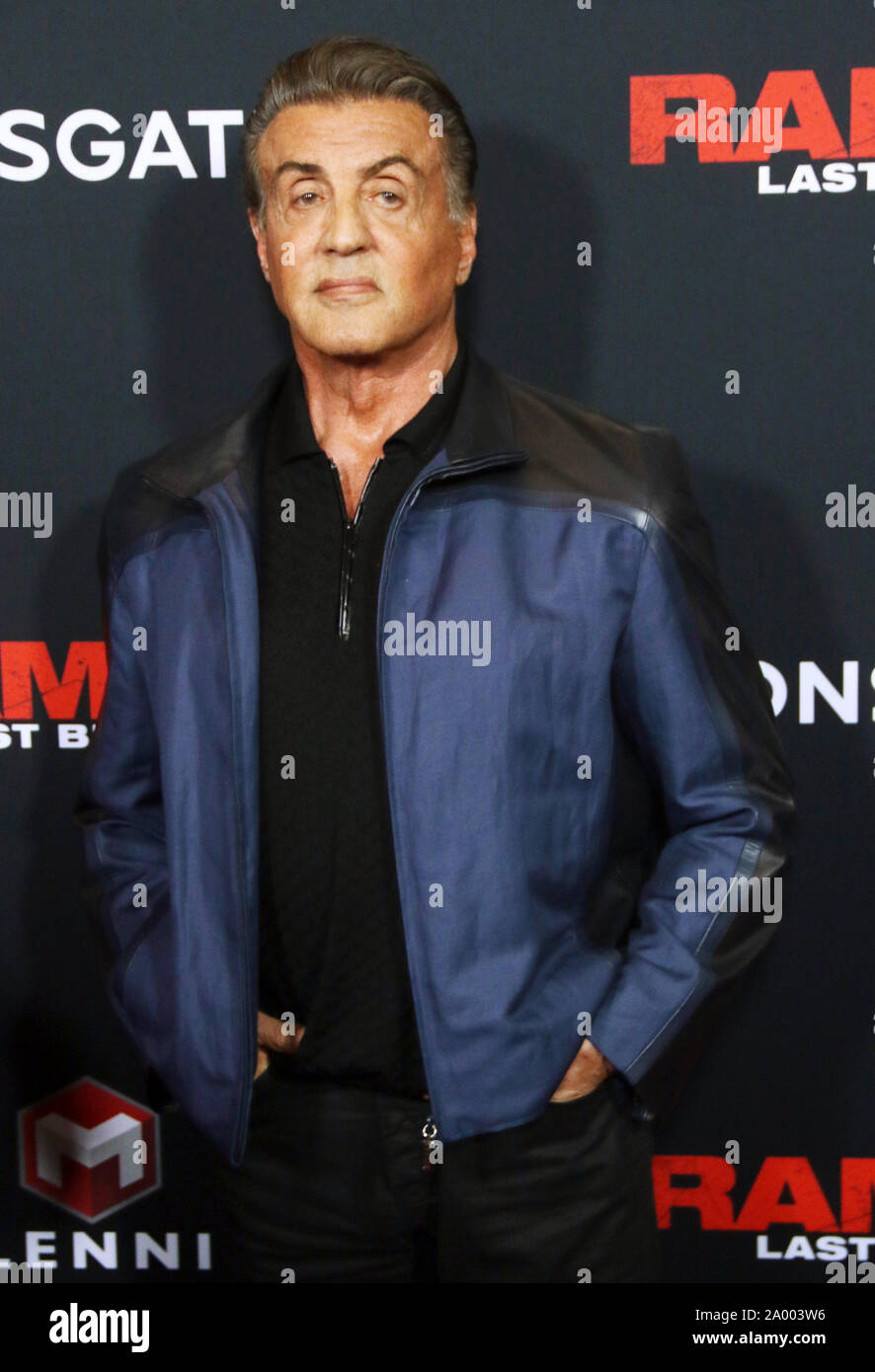 New York, NY, USA. 18th Sep, 2019. Sylvester Stallone at the Fan Event ...