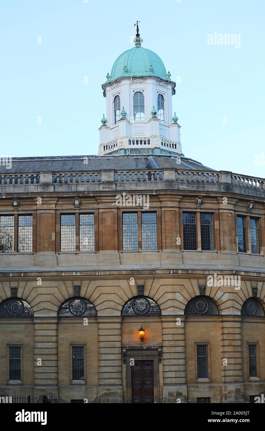 The Sheldonian Theatre in Oxford designed by Sir Christopher Wren ...